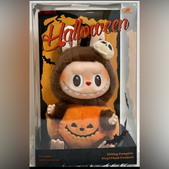 Labubu | Toys | Halloween Plush Labubu With Pumpkin Costume Nib | Poshmark
